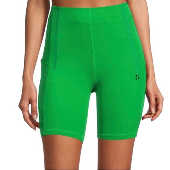 Sports Illustrated Swim | Shorts | Sports Illustrated Womens Hi Rise Bike Short Playful Green ...